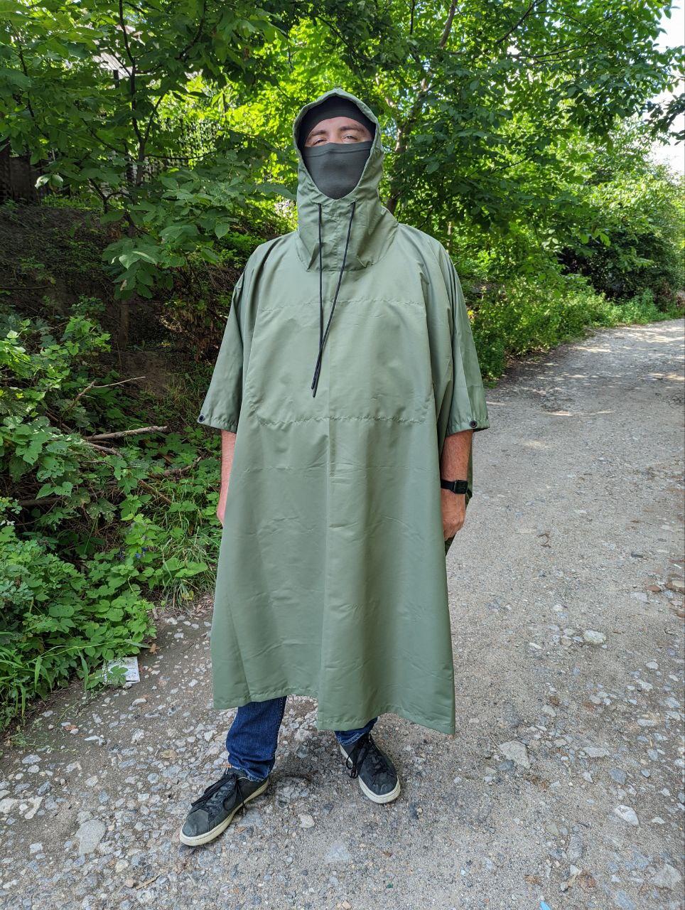 Купити Військовий плащ дощовик з капюшоном ЗСУ солдатський компактний похідний армійський пончо