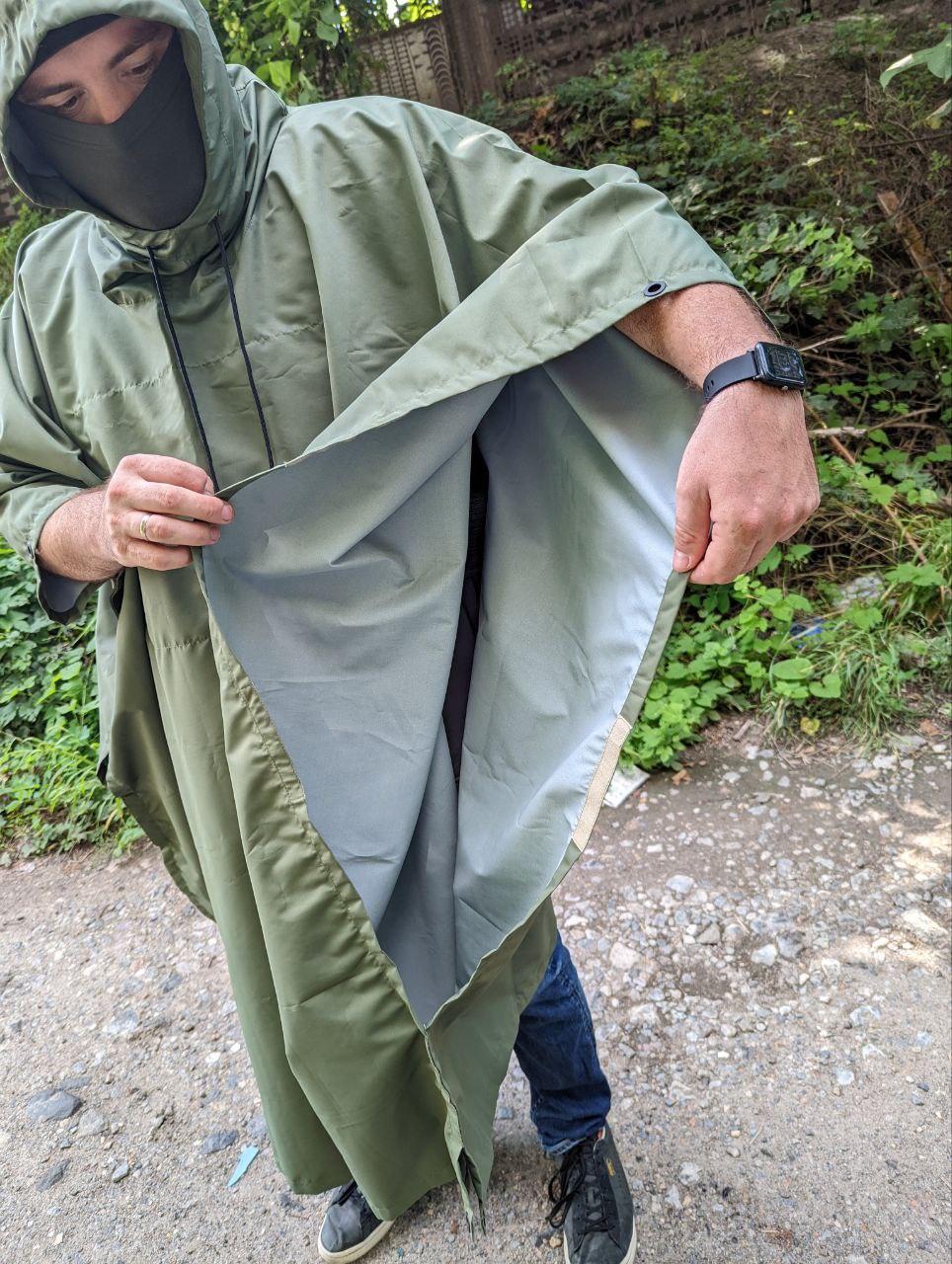 Купити Військовий плащ дощовик з капюшоном ЗСУ солдатський компактний похідний армійський пончо