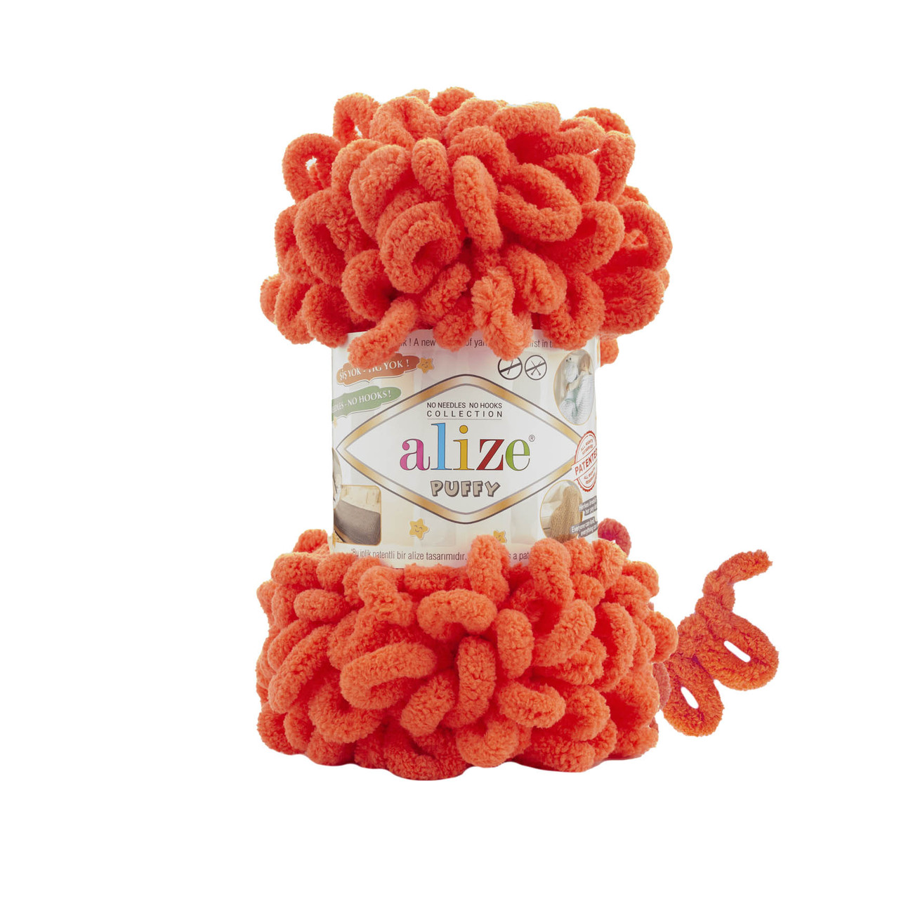 Alize Puffy Пуффи № 421 Гранатовый Пряжа Нитки для Вязания Руками