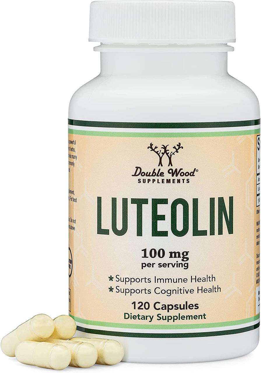 Double Wood Luteolin / Лютеолін для підтримки імунітету 120 капсул ...