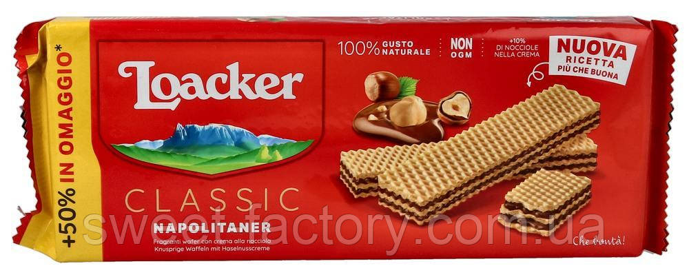 Вафлі Loacker Classic Napolitaner 262g: продаж, ціна у Чернігові. Вафлі ...