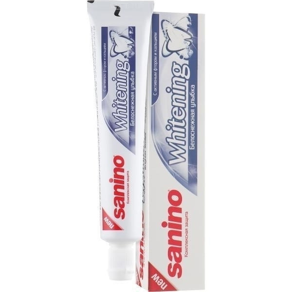 Зубна паста Sanino "Білосніжна посмішка" (50мл.) від інтернет-магазину ...
