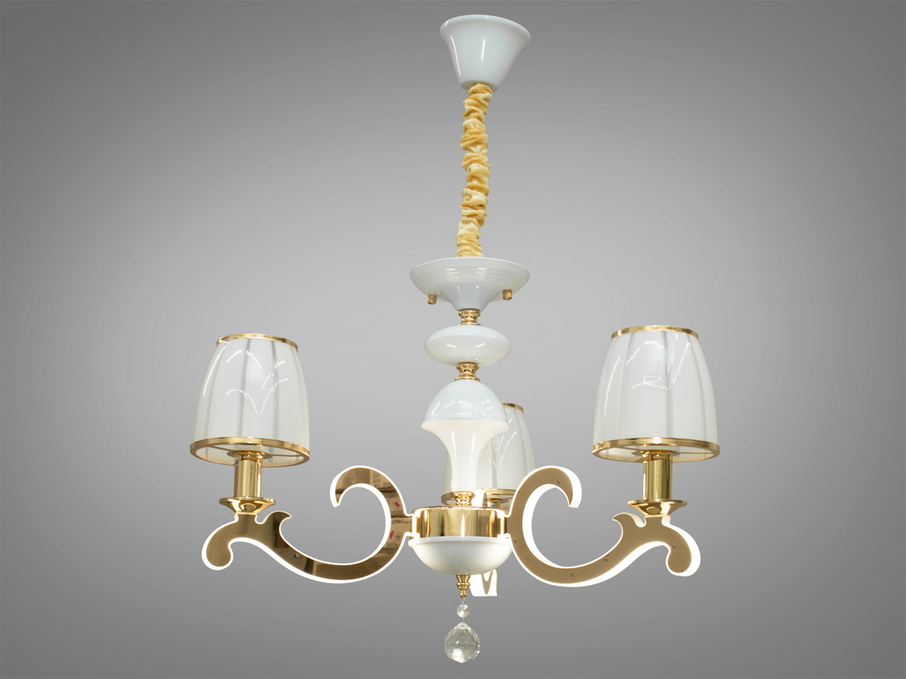 Современная люстра в классическом стиле со светящимися рожками 12W 8316 ...