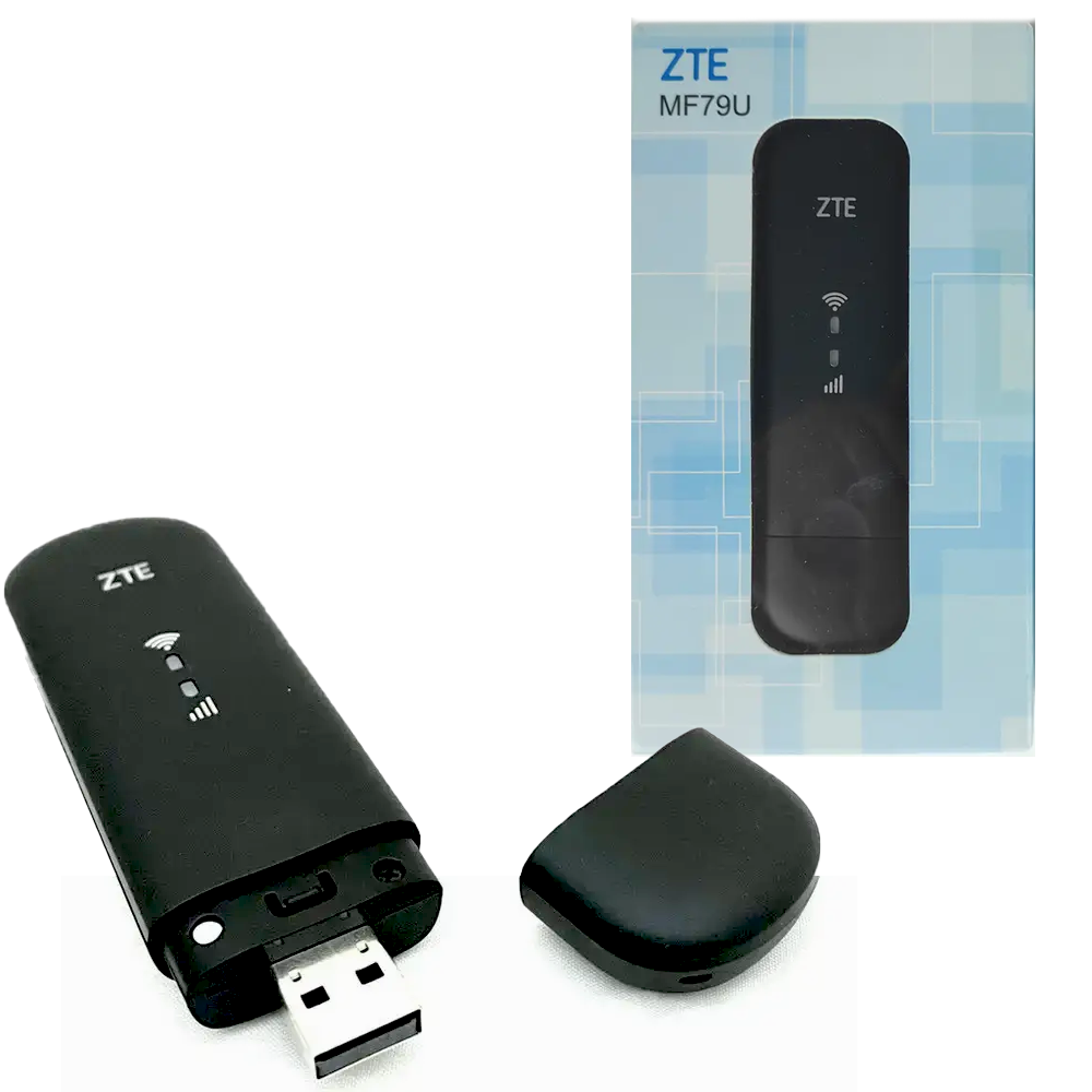 Купить USB WiFi роутер с GSM модемом ZTE MF79U 4G Wi-Fi Black ...