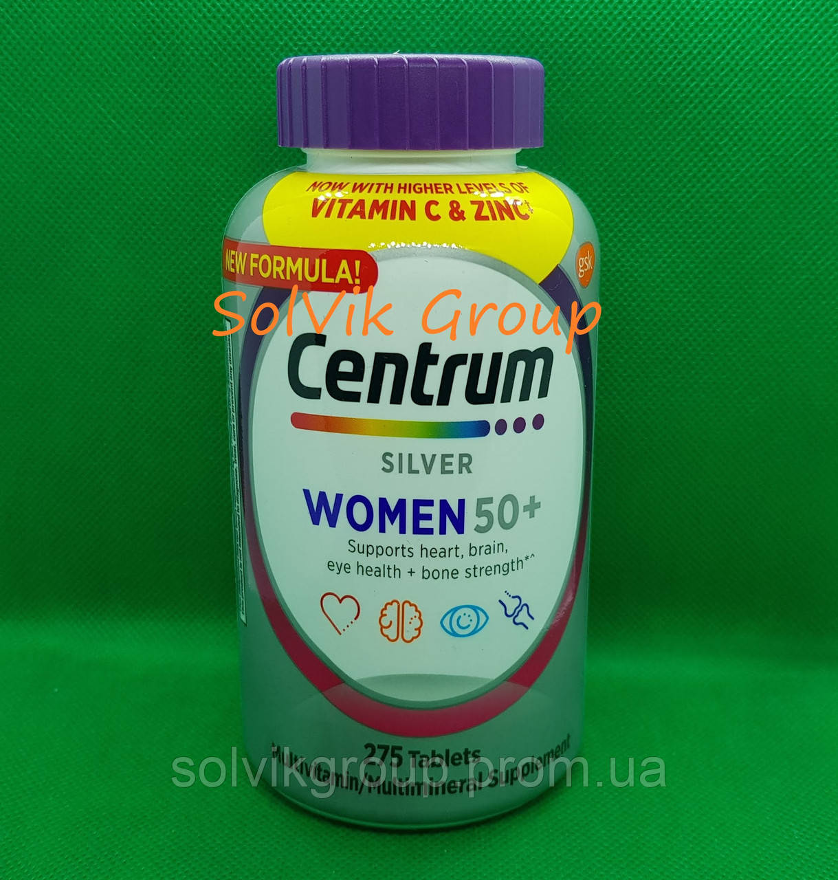 Витамины Centrum Silver Women 50+ Vitamin C & Zinc для женщин, 275 ...