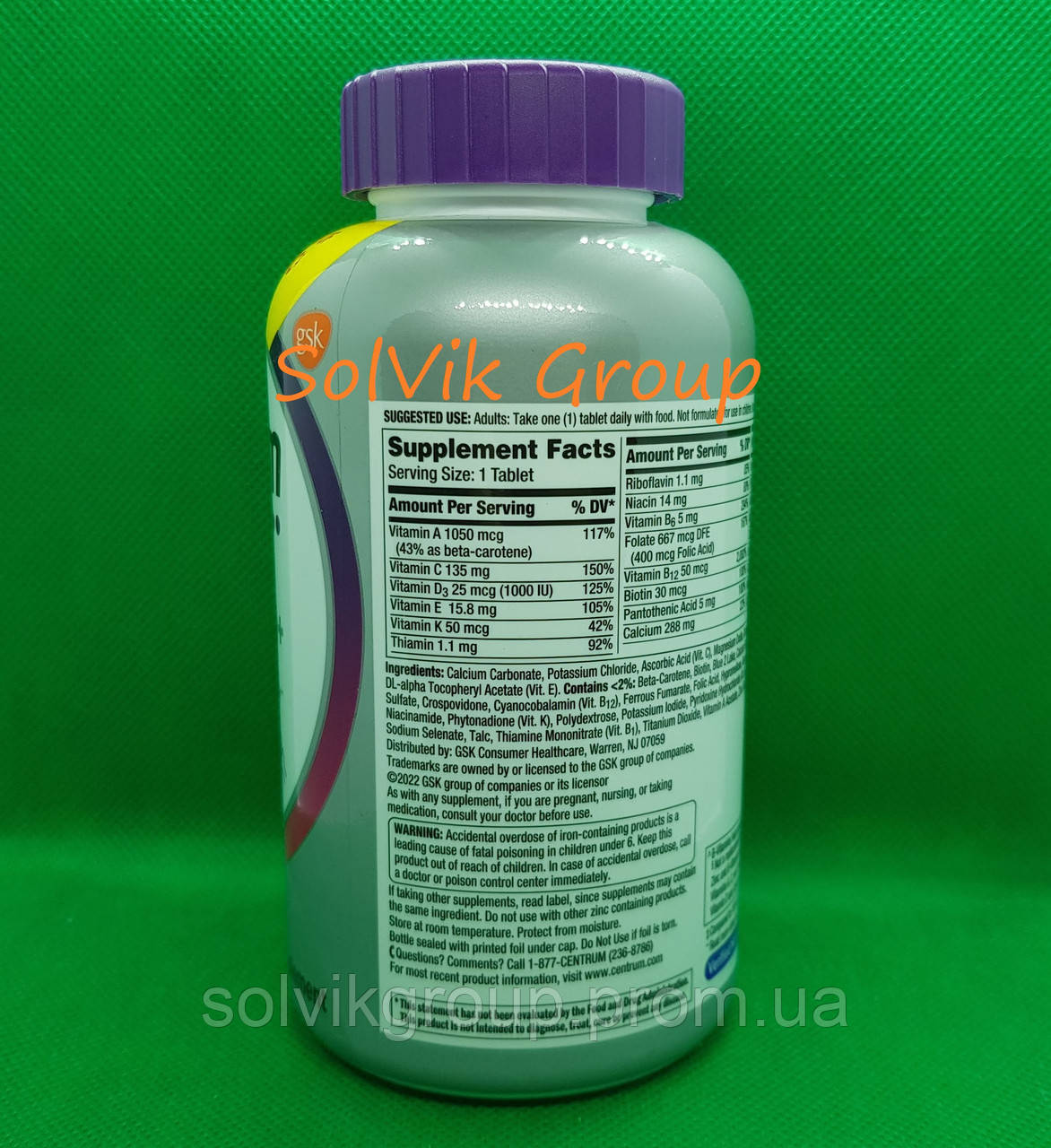 Купить Витамины Centrum Silver Women 50+ Vitamin C & Zinc для женщин ...