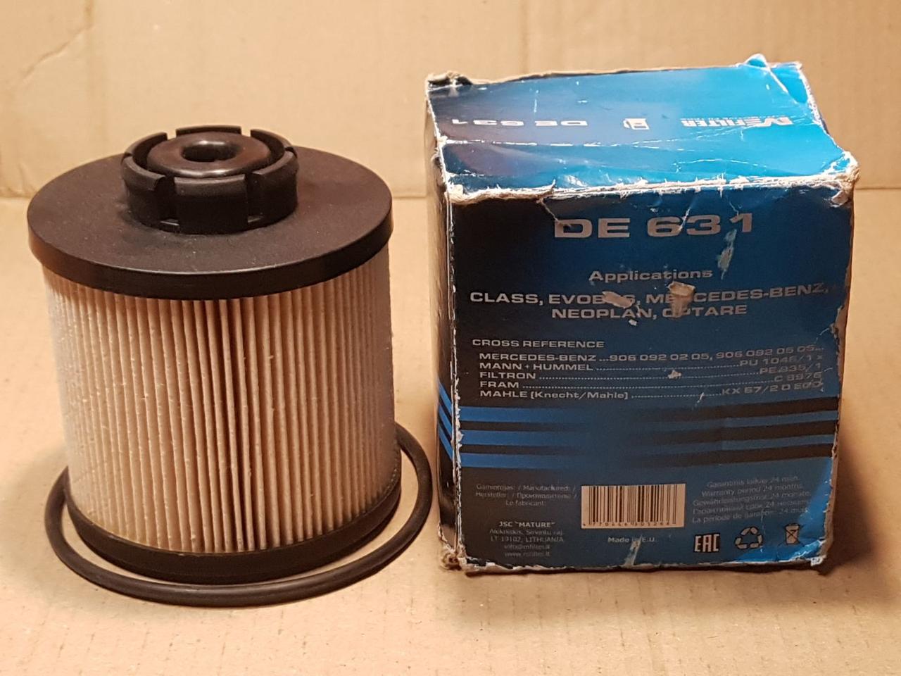 Фильтр топливный MERCEDES-BENZ DE 631 . 906 092 0205. 906 092 05 05 ...