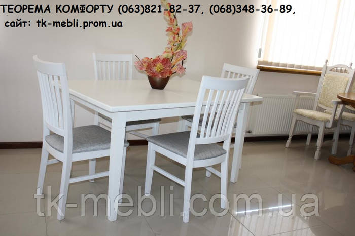 Стол кухонный деревянный раздвижной Явир-2 размер 1400(1800)х900х750 ...