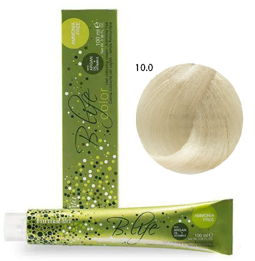 Безаміачна крем-фарба FarmaVita B.Life Color 10.0 Платиновий блондин ...