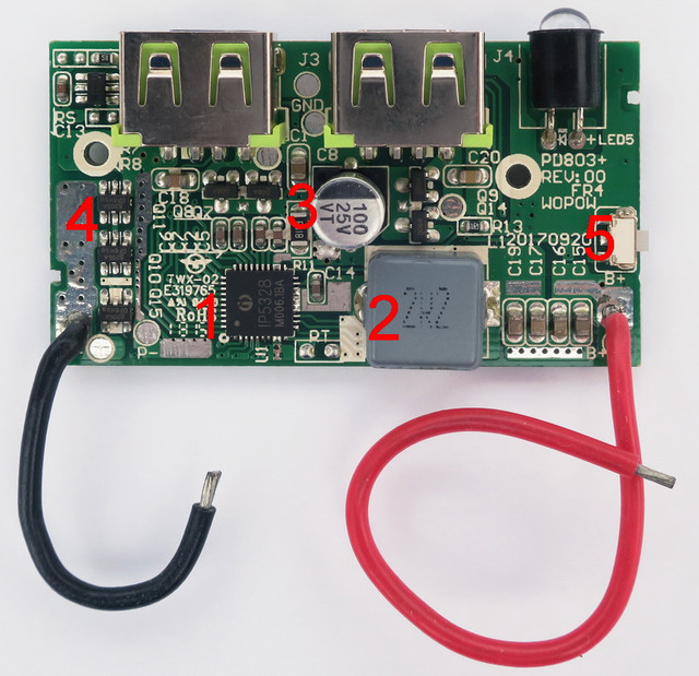 Плата Power Bank чип IP5328 швидка зарядка 5V-12V 2 USB Type-c QC 3.0 Quick Charging: продаж ...