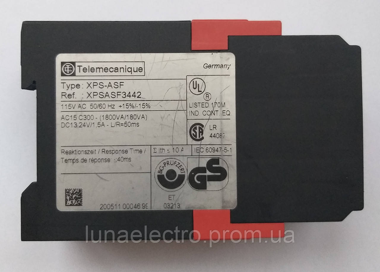 Реле безопасности Telemecanique (Schneider Electric) серии XPS-ASF 3442 ...