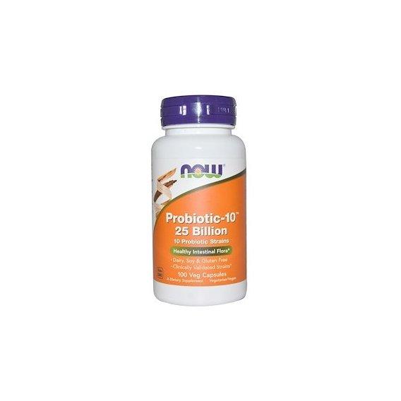 Пробиотик NOW Foods Probiotic-10 25 Billion 100 Veg Caps — Купить ...