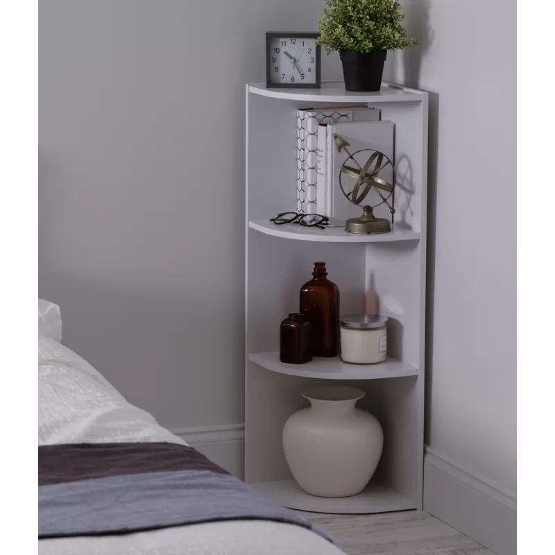 Купити Поличка кутова Альфа на 3 відділи приліжкова тумба стелаж відкритий ціна 969 ₴ Prom