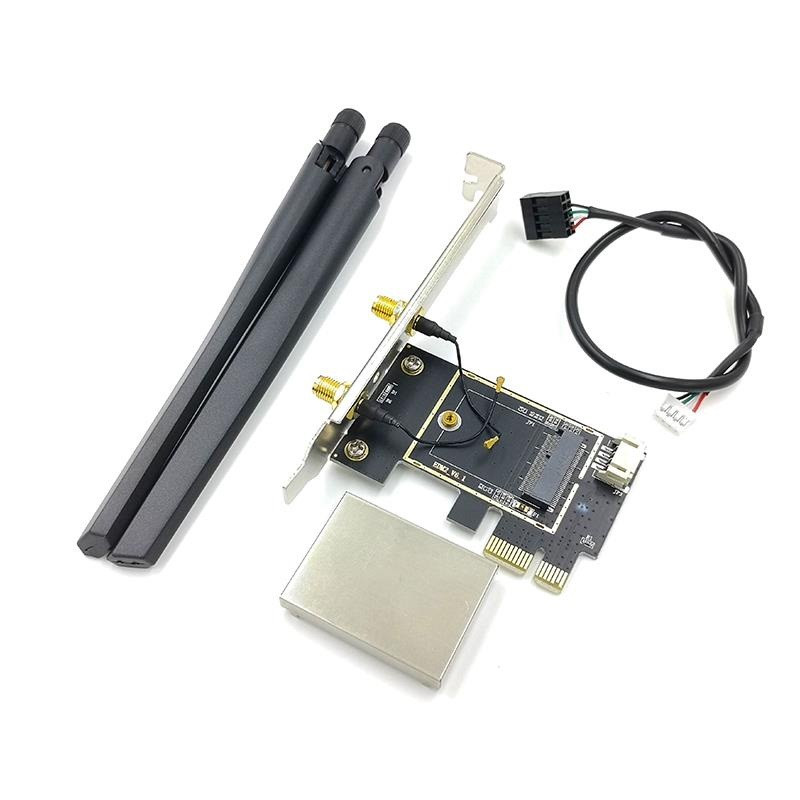 Адаптер PCI-E для мережної карти M.2 (key A+E) Wi-Fi + Bluetooth з ...