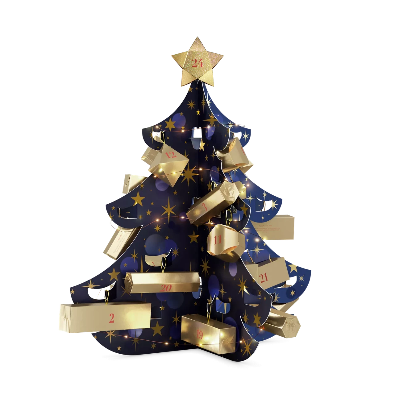 Новогодний адвент календарь с косметикой 3D дизайн 24 сюрприза Rituals ...