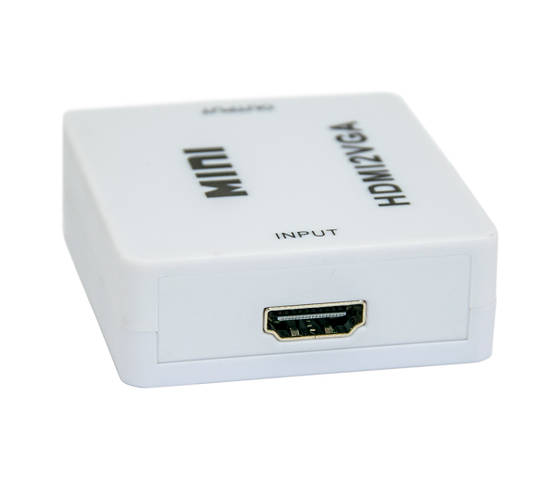 Переходник с HDMI на VGA с доп питанием MINI HDMI2VGA Белый, конвертер ...