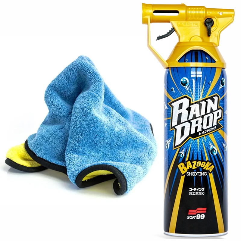 Комплект Soft99 Set Authentic Premium + Rain Drop Bazooka + Микрофибра для сушки кузова ...