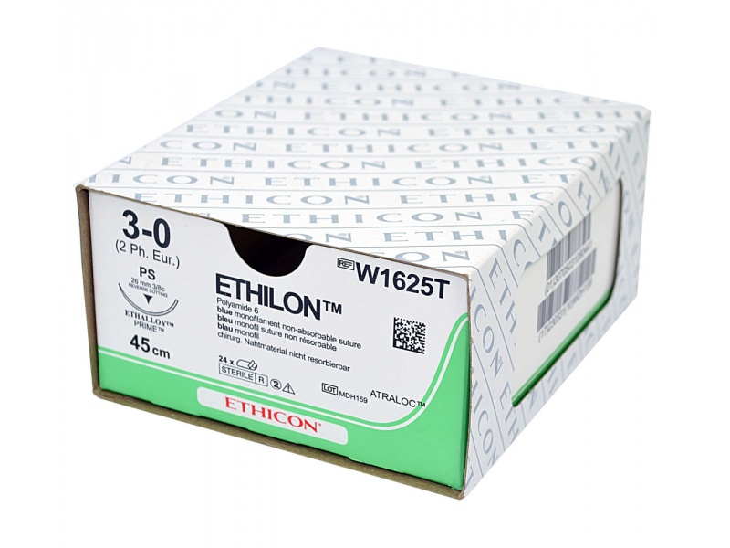 Купити Хірургічна нитка Ethicon Етилон (Ethilon) 3/0, довжина 45 см ...