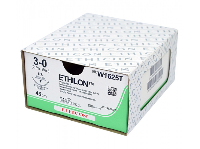 Купити Хірургічна нитка Ethicon Етилон (Ethilon) 3/0, довжина 45 см ...