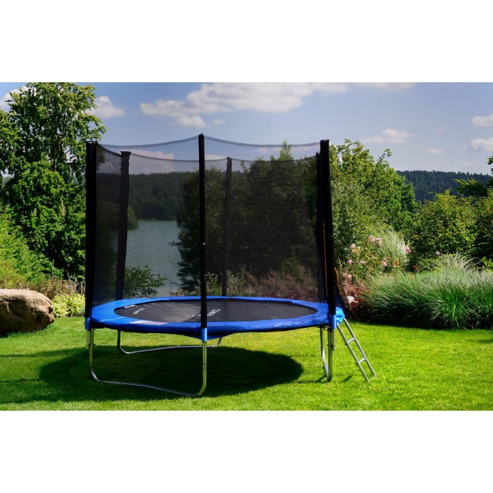 Батут 252 см FunHit дитячий із захисною сіткою 8 футів, стрибковий ...