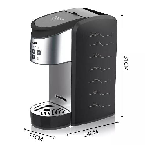 Кофемашина RAF-106 объем 1300 мл 1500 Вт для молотого кофе и капсул, цена 2385 грн — Prom.ua (ID ...