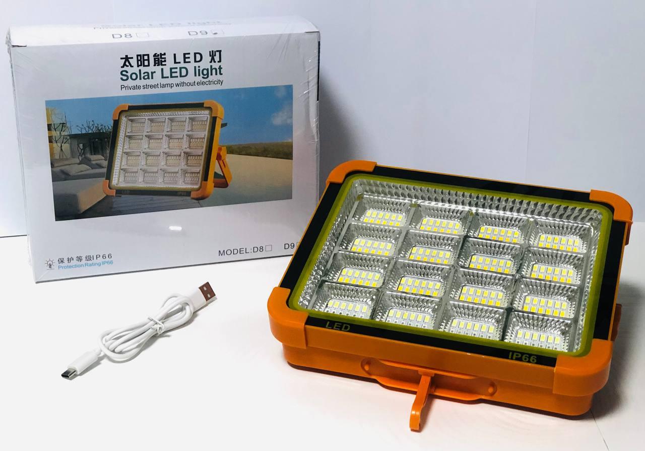 Прожектор Светодиодный на Солнечной Батарее с Повербанком Solar SL-D9 ...