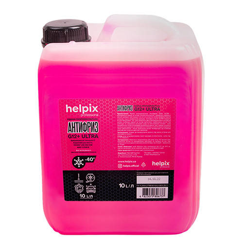 Купити Антифриз "HELPIX" G12 червоний (10 л) (6737), ціна 840 ₴ - Prom.ua (ID# 1710986393)