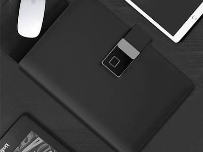 Смарт блокнот з відбитком пальця шкіряний Lockbook з ручкою FL Чорний, ціна: 4093 ₴, купити на ...