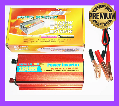 Купить Преобразователь 12V-220V 1500W инвертор, цена 1170 ₴ — Prom.ua (ID#1711671911)