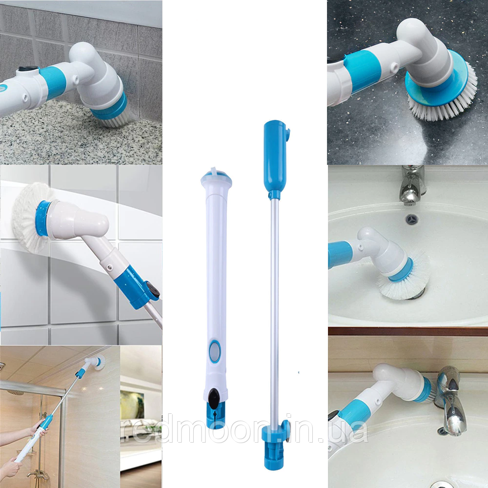 Электрическая щетка для уборки Spin Scrubber с 3 насадками ...