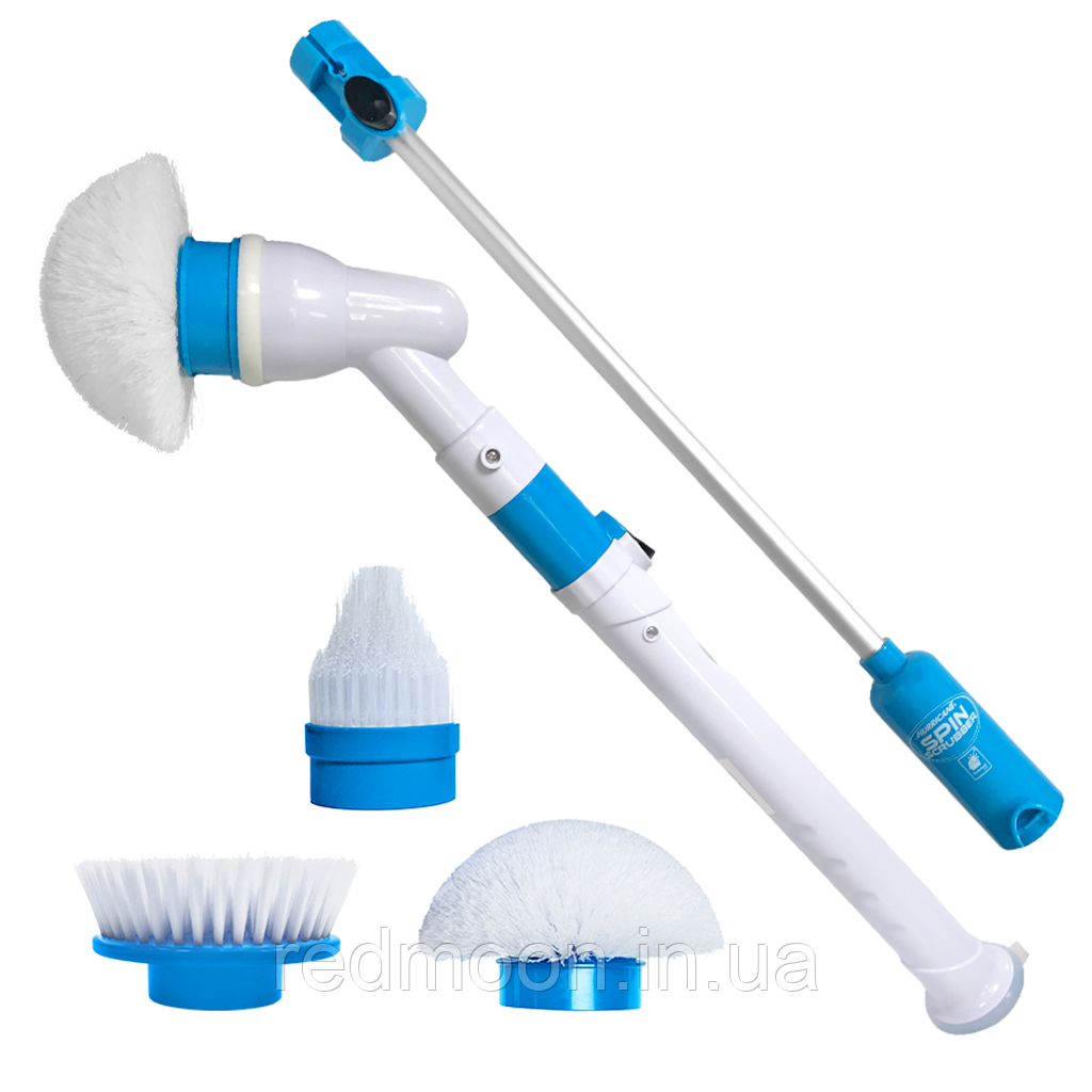 Электрическая щетка для уборки Spin Scrubber с 3 насадками ...