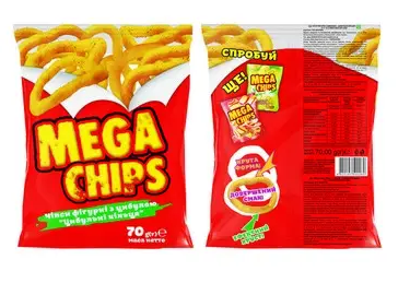 Ч Чипсы Картофельные Фигурные Хрустящие в Пачке Луковые Кольца Закуска ...