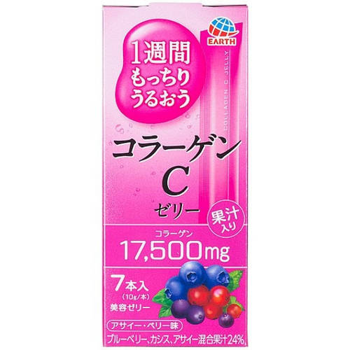 Питний колаген у формі желе зі смаком лісових ягід Earth Placenta C Jelly Berry ціна 316 25 грн