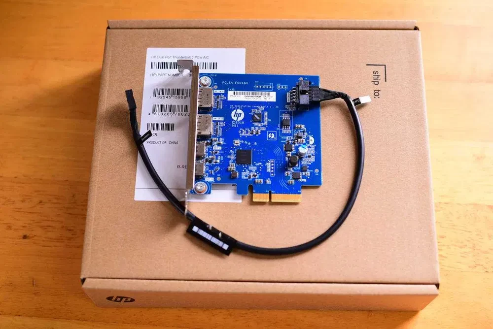 Купить Адаптер HP Thunderbolt 3 PCIe 2-port I/O Card, цена 3300 грн ...