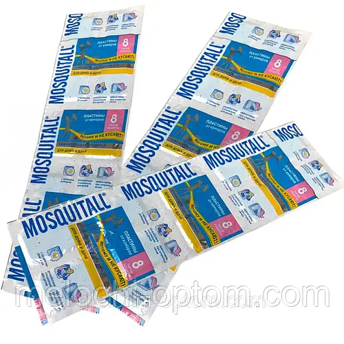 Пластины от комаров MOSQUITALL 10шт/уп Нежная ЗАЩИТА от укусов (ID ...
