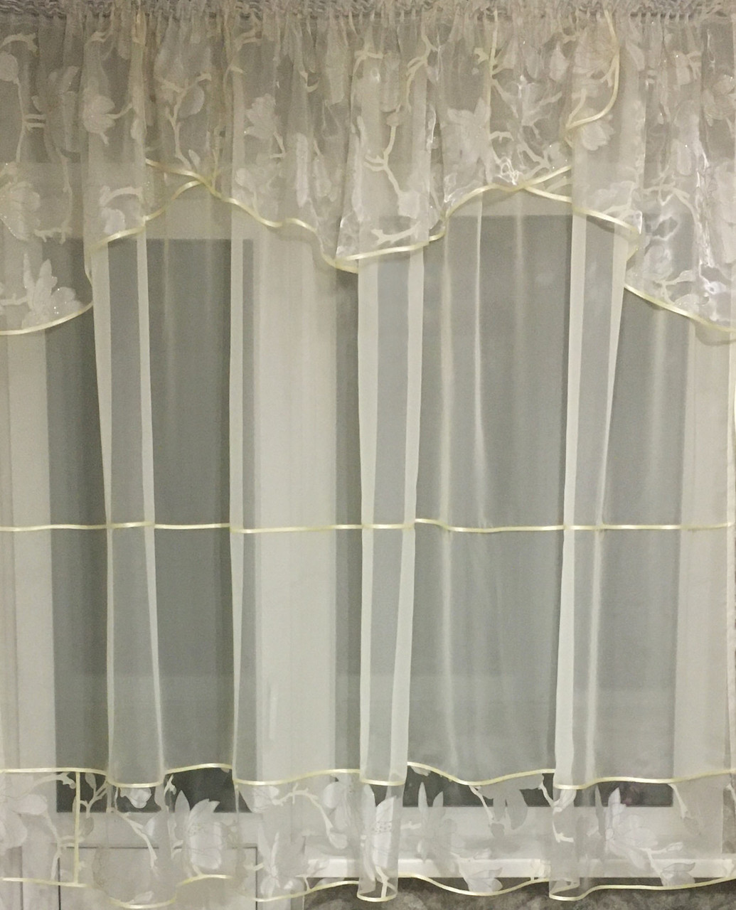 Тюль на Кухню Молочного Цвета с Цветами — Купить Недорого на Bigl.ua ...