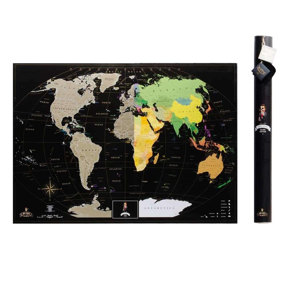 Скретч Карта Мира BLACK EDITION — Купить Недорого на Bigl.ua (1712433300)