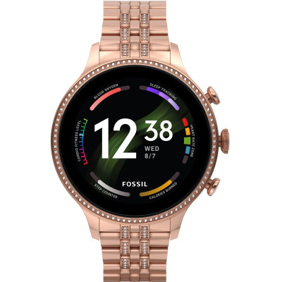 Смарт-часы Fossil Gen 6 Rose Gold-Tone Stainless Steel (FTW6077 ...