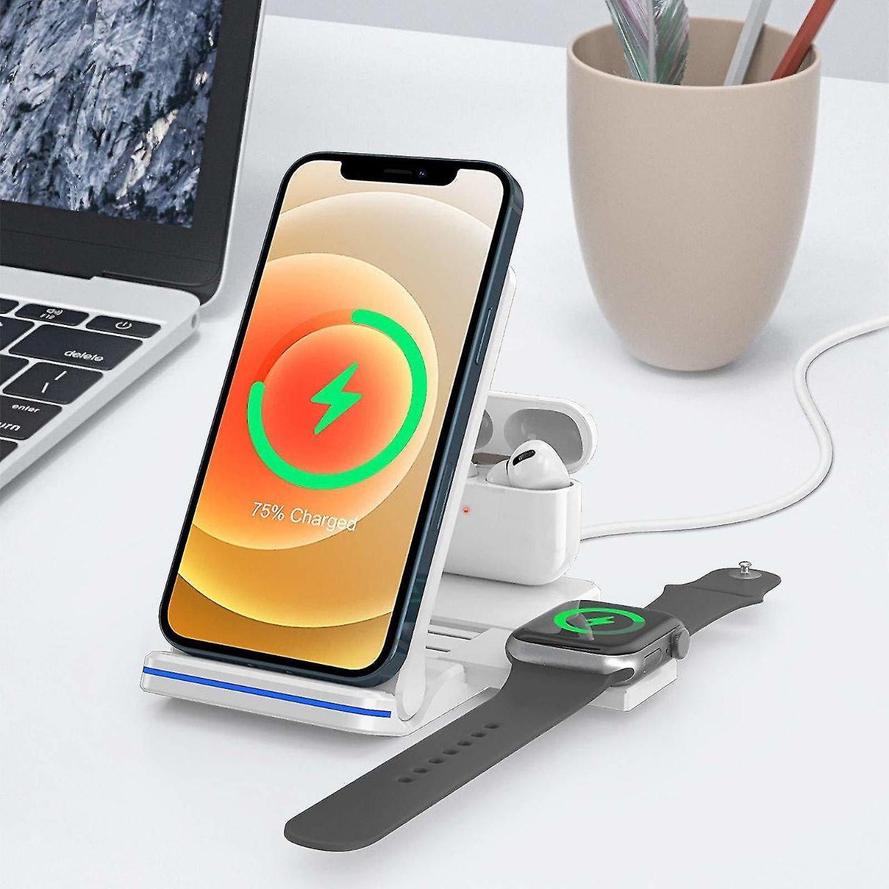 Беспроводная Зарядная Станция, Совместимая с Apple Watch Series Se 6 5 ...