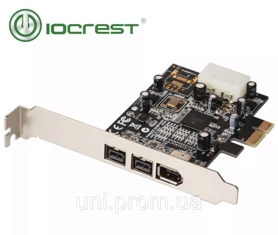 PCIe контролер 3 порти 1394a FireWire TI 6102213B Texas Instruments ...