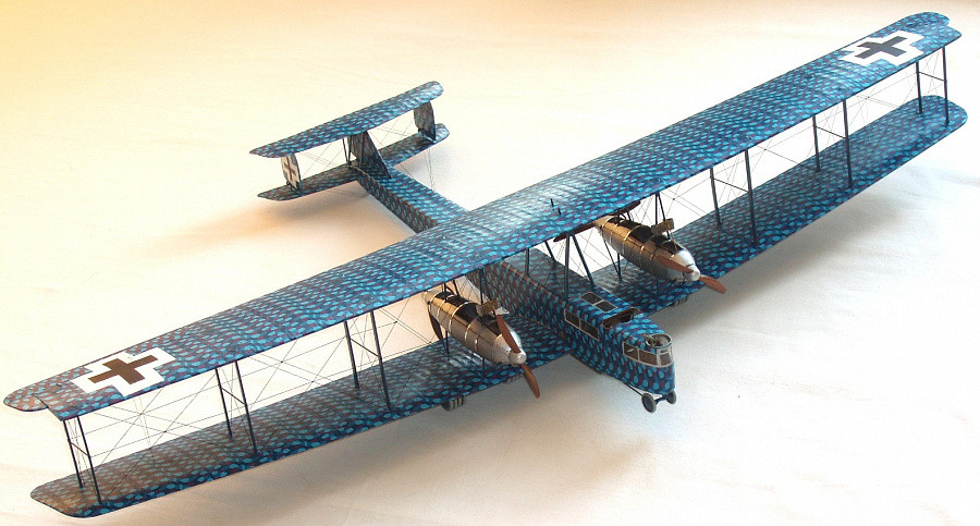 Сборная модель Немецкий бомбардировщик Zeppelin Staaken R.VI (Aviatik ...