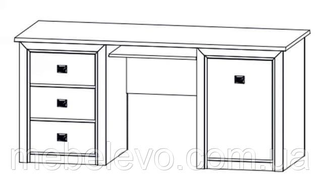 Купить Стол письменный Коен 2 BIU 170 БРВ 780х1700х700мм сосна каньон ...