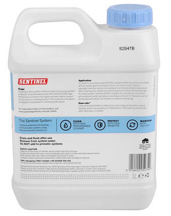 Рідина для очищення системи опалення Sentinel X400 Cleaner, 1 л: продаж ...