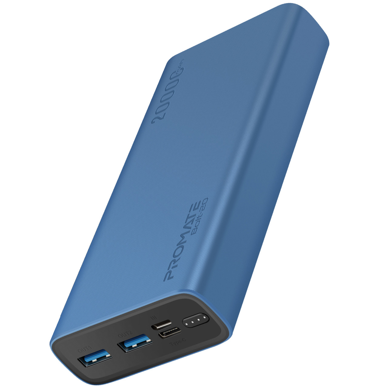 Замовити УМБ Bolt-20 20000 mAh 10Вт 2xUSB Blue (bolt-20.blue) в ...