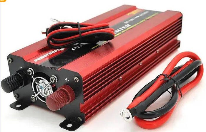 Інвертор напруги NV-1500 (900Вт)+LCD, 12/220V, approximated, 1 універсальна розетка, клеми, ціна ...