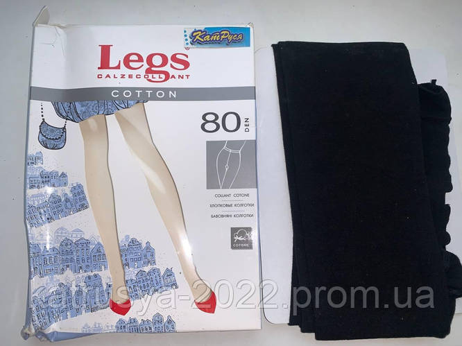 Колготки бавовняні LEGS 80Den Чорний 1/2 розмір (ID#1713127468), цена ...