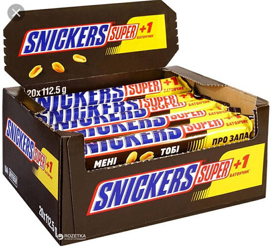 Батончик шоколадный SNICKERS SUPER 112.5г (ID#1713129939), цена: 48 ...