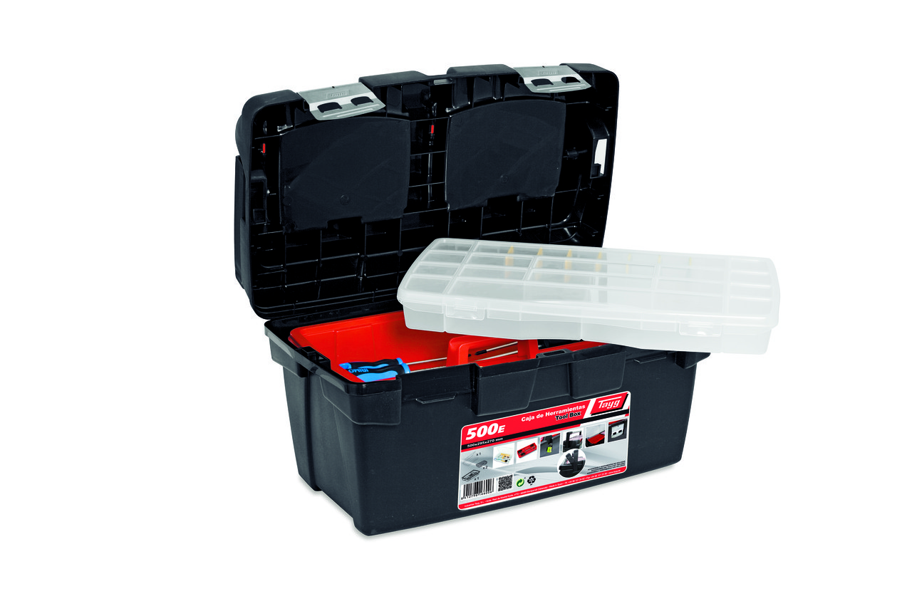 Ящик для інструментів із блокувальною ручкою вкладкою й органайзером ...