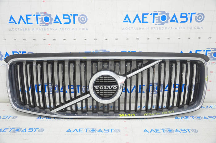 Решетка радиатора grill со значком Volvo XC90 16- хром, трещина, слом ...