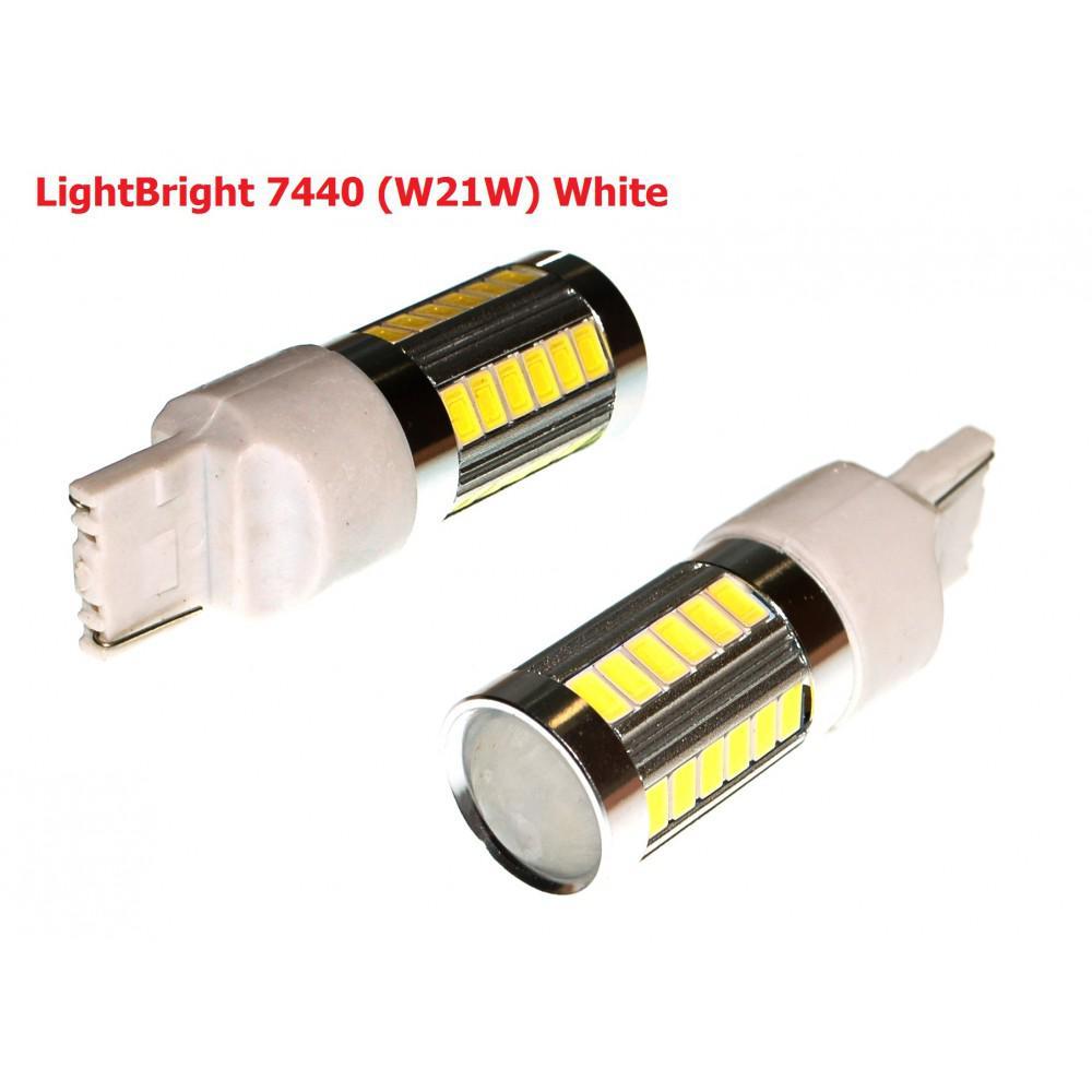 Габарит LED LightBright 7440 (W21W) White (2шт) (ID#1713721589), цена ...